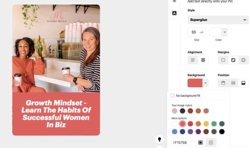 Pinterest New Pin Builder- Add Text Directly On A Pin Image- Shaunda N
